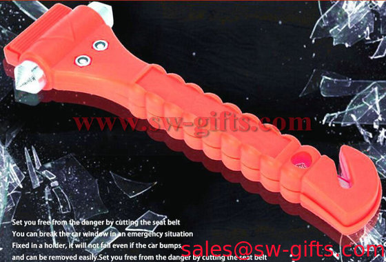 Mini Car Safety Hammer Life Saving Escape Emergency Hammer Seat Belt Cutter Window Glass Breaker Car Rescue Red Hammer supplier