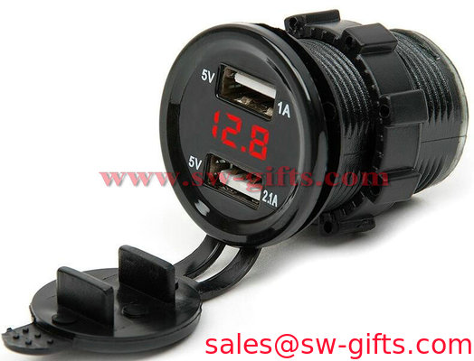Universal Car Charger USB Vehicle DC12V-32V Waterproof Dual USB Charger 2 Port Power Socket 5V 2.1A/1A High Quality supplier