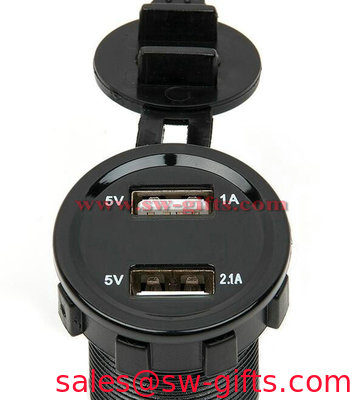 Universal Car Charger USB Vehicle DC12V-32V Waterproof Dual USB Charger 2 Port Power Socket 5V 2.1A/1A High Quality supplier