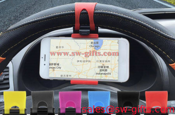 2017 Car Steering Wheel Mount Holder Rubber Band For iPhone For iPod MP4 GPS Mobile Phone Holders Car-styling supplier