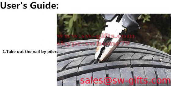 2017 New Car Tire Repair Tool Kit For Tubeless Emergency Tyre Fast Puncture Plug Repair Block Air Leaking For Car Truck supplier