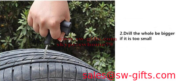 2017 New Car Tire Repair Tool Kit For Tubeless Emergency Tyre Fast Puncture Plug Repair Block Air Leaking For Car Truck supplier