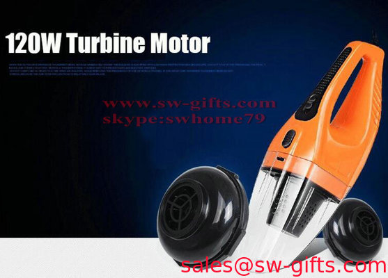 Auto Accessories Portable 120W 12V Car Vacuum Cleaner Handheld Mini Super Suction Wet And Dry Dual Use Vaccum Cleaner supplier