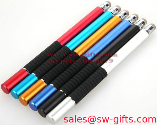 2 in 1 Multifunction Fine Point Round Thin Tip Touch Screen Pen Capacitive Stylus Pen For Smart Phone Tablet For iPad supplier