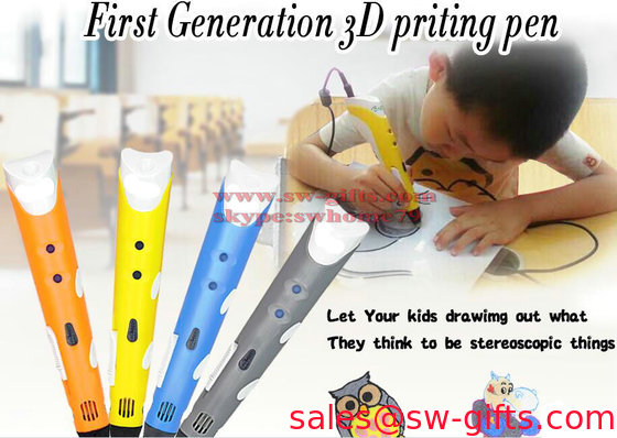 3D pens 2nd Generation LED Display DIY 3D Printer Pen With 3Color 9M ABS Arts 3d pens For Kids Drawing Tools supplier
