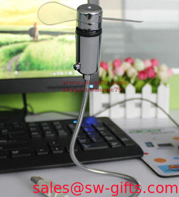 New Durable Adjustable USB Gadget Mini Flexible LED Light USB Fan Time Clock Desktop Clock Cool Gadget Time Display supplier