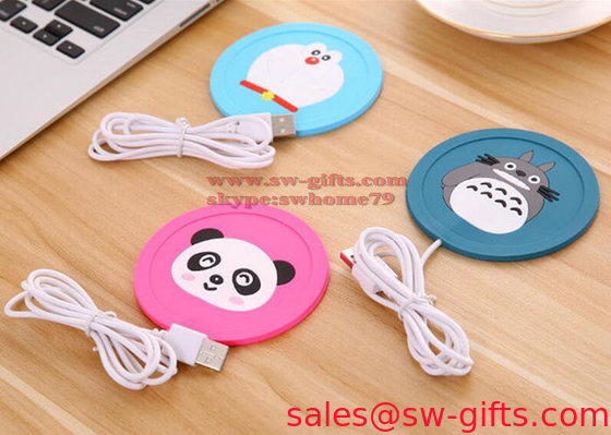 New Cartoon 5V USB Warmer Silicone Heat Heater for Milk Tea Coffee Mug Hot Drinks Beverage Cup Mat Pad best gift supplier