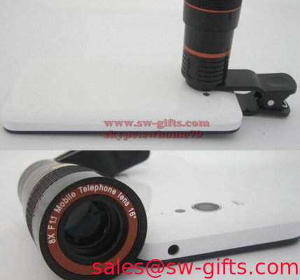 Universal 8X 12XOptical Zoom Telescope Camera Lens Clip Mobile Phone Telescope For iPhone6 for Samsung for HTC supplier