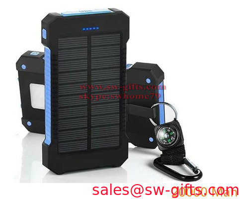 TOP Solar Power Bank Dual USB Travel Power Bank 20000mAh External Battery Portable Charger Bateria Externa Pack supplier