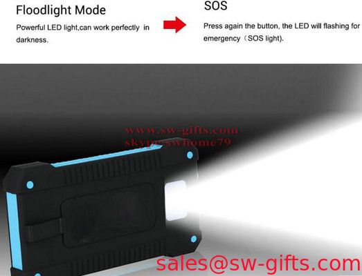TOP Solar Power Bank Dual USB Travel Power Bank 20000mAh External Battery Portable Charger Bateria Externa Pack supplier