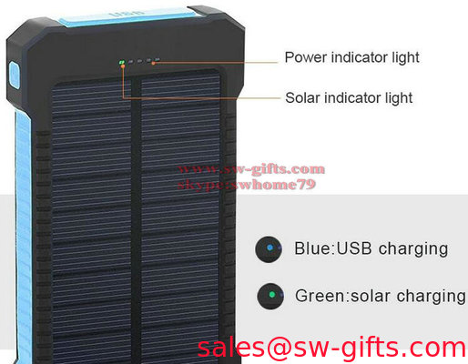 TOP Solar Power Bank Dual USB Travel Power Bank 20000mAh External Battery Portable Charger Bateria Externa Pack supplier