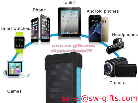 TOP Solar Power Bank Dual USB Travel Power Bank 20000mAh External Battery Portable Charger Bateria Externa Pack supplier