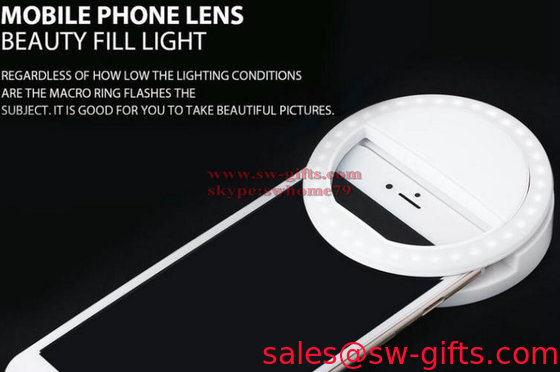 2017 New Portable Universal Selfie Ring Flash Led Light Lamp Mobile Phone Led Selfie Lamp Ring Flash For Iphone supplier