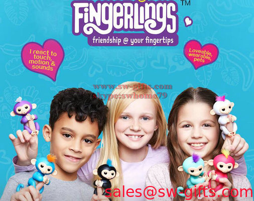 Full Function Fingerlings Interactive Baby Monkeys Toy Smart Fingers Llings Smart Induction Toys Christmas Gift Toy supplier