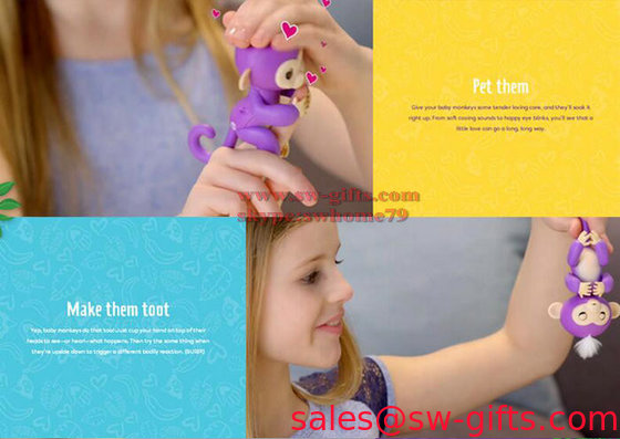 Full Function Fingerlings Interactive Baby Monkeys Toy Smart Fingers Llings Smart Induction Toys Christmas Gift Toy supplier