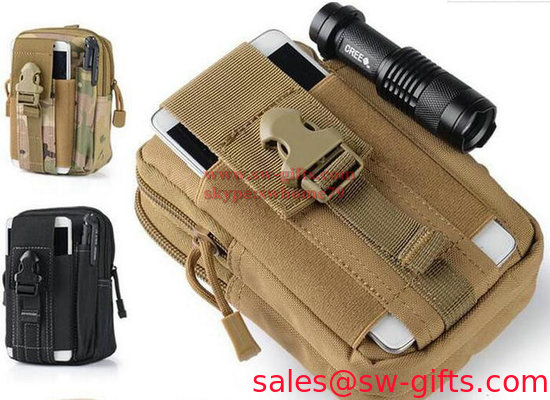Outdoor Tactical Holster Military Molle Hip Waist Belt Bag Wallet Pouch Purse Phone Case with Zipper for iPhone 7/LG supplier