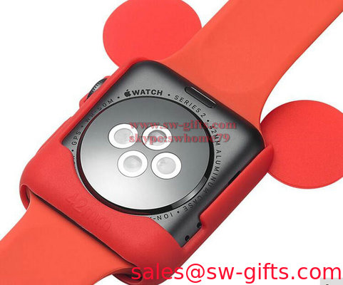 Cute Cartoon Mouse Ears Soft Silicone Protective Cases for Apple watch Case For iWatch Case Colorful Cover supplier