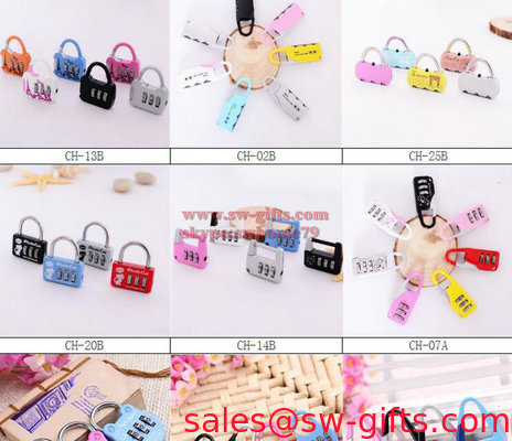 Hot sale Zinc Alloy Security 3 Combination Travel Suitcase Luggage Code Lock Padlock supplier