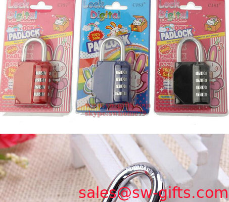 Hot sale Zinc Alloy Security 3 Combination Travel Suitcase Luggage Code Lock Padlock supplier