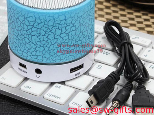 Column LED Mini Wireless Bluetooth Speaker TF USB FM Portable Music Loudspeakers Hand-free call For iPhone 6 Phone PC supplier