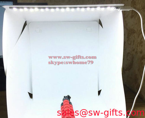 Portable Folding Lightbox Photography Studio Softbox LEDLight Soft Box Tent Kit for iPhone Samsang DSLR Camera Backgroud supplier
