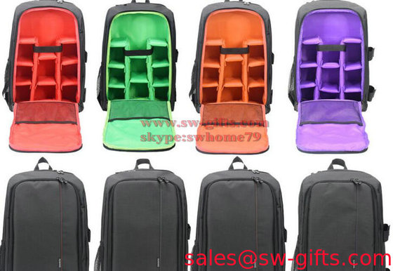 Upgrade Waterproof Digital DSLR Photo Padded Backpack w/ Rain Cover Laptop Multi-functional Camera Soft Bag Video Case supplier