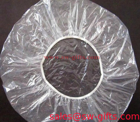 Disposable Hat Hotel One-Off Elastic Shower Bathing Cap Clear Hair Salon Waterproof Show Hats Bathroom Accessories supplier