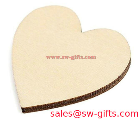 Wooden Heart Kids Birthday Party Supplies Diy Scrapbook Craft Wedding Decoration Valentine'S Day supplier