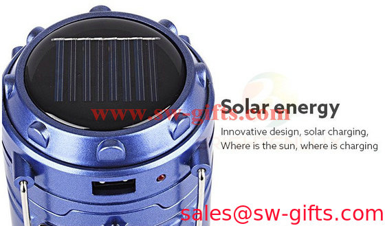 Plastic Multi-function Solar Camping Lantern Rechargeable,Portable Solar Rechargeable led Camping Lantern Flashlights supplier