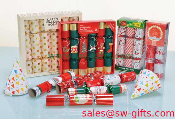 Wholesale Products Party Popper Bon Bons Decorated Christmas Cracker With Small Gifts supplier