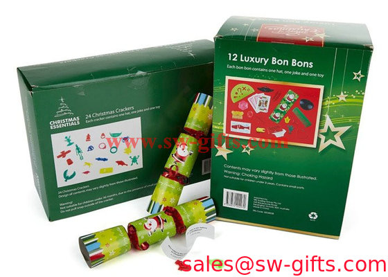 Wholesale Products Party Popper Bon Bons Decorated Christmas Cracker With Small Gifts supplier