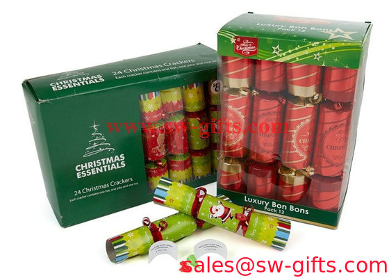 Wholesale Products Party Popper Bon Bons Decorated Christmas Cracker With Small Gifts supplier