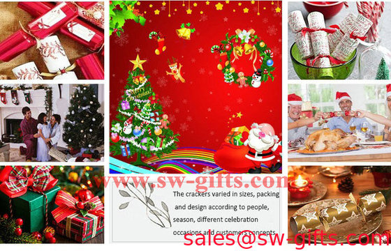 Wholesale Products Party Popper Bon Bons Decorated Christmas Cracker With Small Gifts supplier