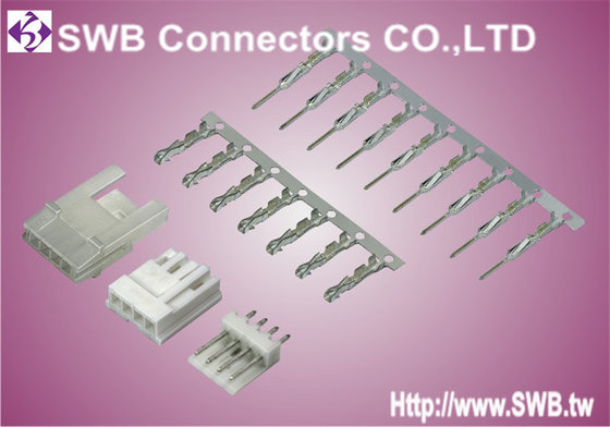 Single Row Wire to Board Connectors 2.50mm PA66 Brass