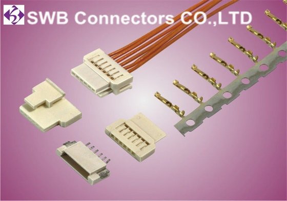 1 Row Wire to Board Connectors , 1mm Pitch Electrical Wiring Connectors