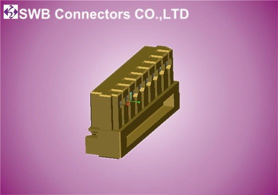 Wafer IDC Male Connector Wire to Board , 0.6mm Crimp Style Connector 4 pin - 12 pin