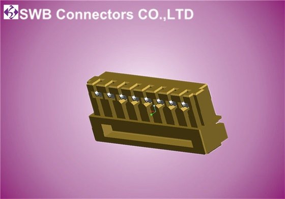 Wafer IDC Male Connector Wire to Board , 0.6mm Crimp Style Connector 4 pin - 12 pin