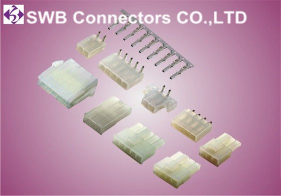 Home Appliance 4.2 mm Electronic Power Connectors , Single / Double Row