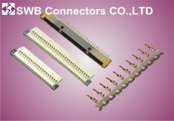 Crimp Style Female LVDS Connectors , 14 Pin  Lvds 20 Pin Connector Straight Orientation