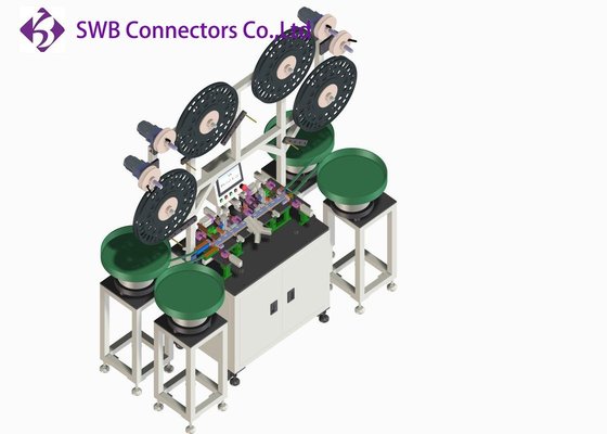 Micro 5 Pin Automatic Assembly Machine Configured With Industrial Robots