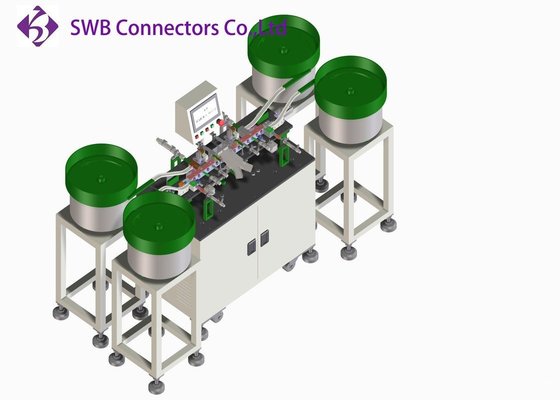 HDMI Metal Cover Assembly Machine 5000 Pcs / Hour Automatic Alarm