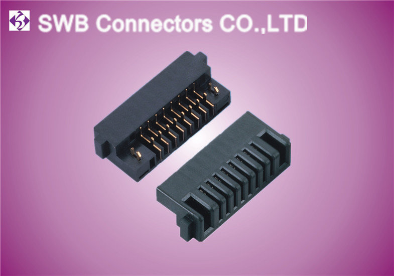 Female Gold-Plated PCB Battery Connectors 3 pin 2.5 mm Crimp Style