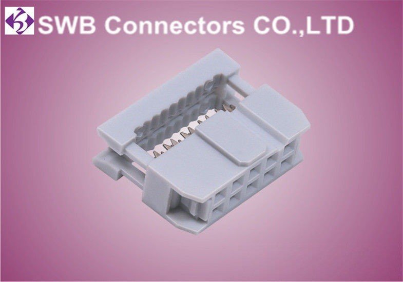 Straight Orientationfemale Socket Connector / Insulation Displacement Connector 2.54mm