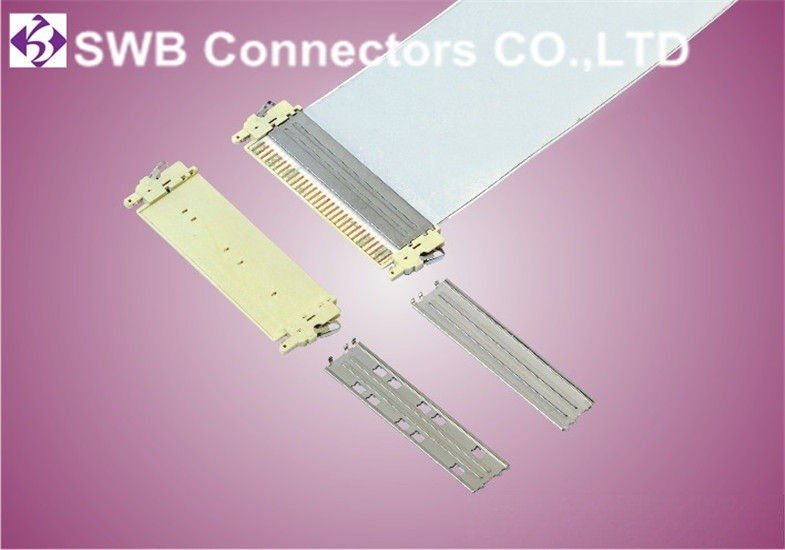 Home Power LVDS Connectors 30 Pin 1 Mm Male Of  Stainless Steel , Lvds Display Connector