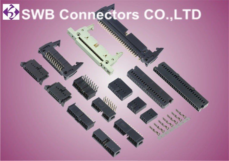 2.54mm Pitch Male / Female Pin Header Connector 12 Pin For Mobile Devices