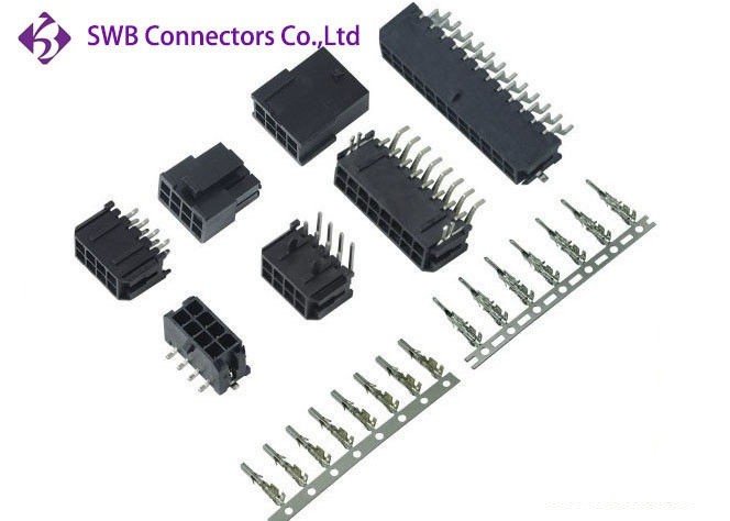 3mm Pitch Circuit Board Power Connectors 2 Row For Computer Devices