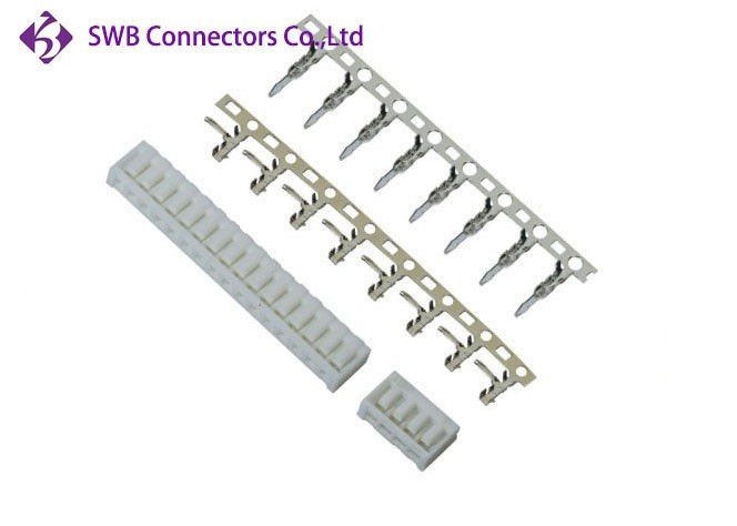 PA66 UL94V-0 White Color 2.5 Mm Power Connector Wire To Board Single Row