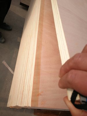 1220X2440X21mm Poplar Veneer Sheet Marine Commercial Plywood