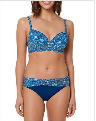 China BLEU BY ROD BEATTIE Beach Please Printed Double Tail Bikini Top supplier
