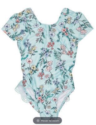 China Summer Kids Green Leaf Printed Bikini Set One/Two-Piece Beach Suit Baby Girls Split Swimwear Photography Clothes Beach W supplier